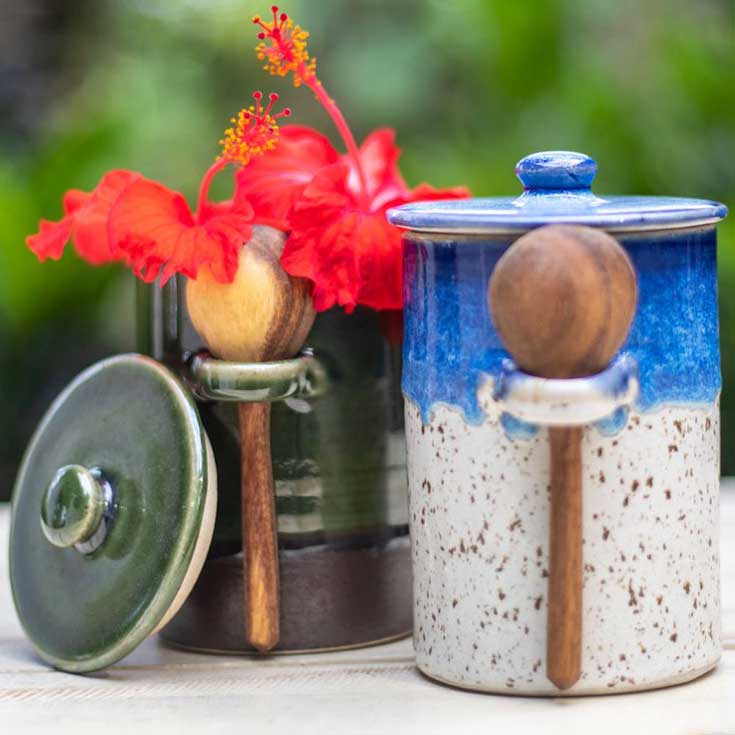 Shop Exclusive Handcrafted Ceramic & Wooden Jars Online | Pinklay