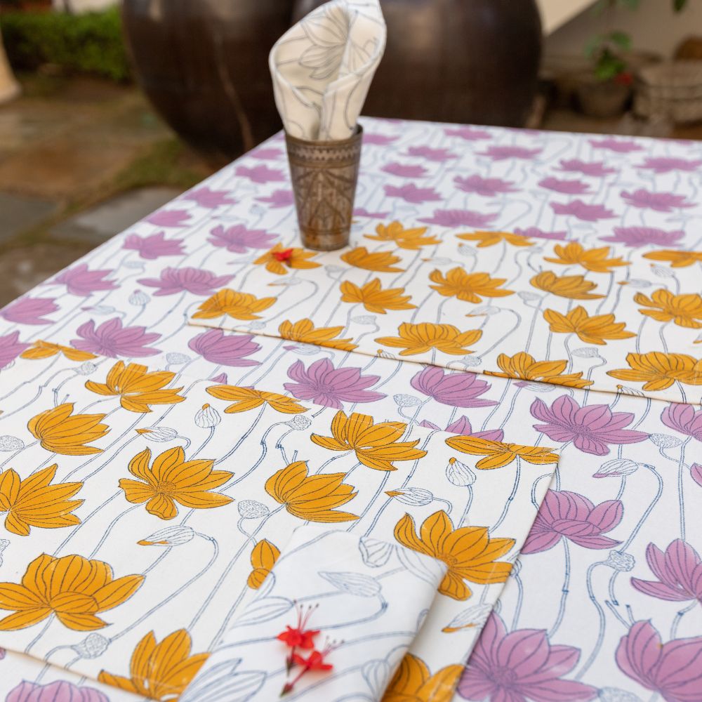 Shop Exclusive Organic Cotton Table Linen Online | Pinklay