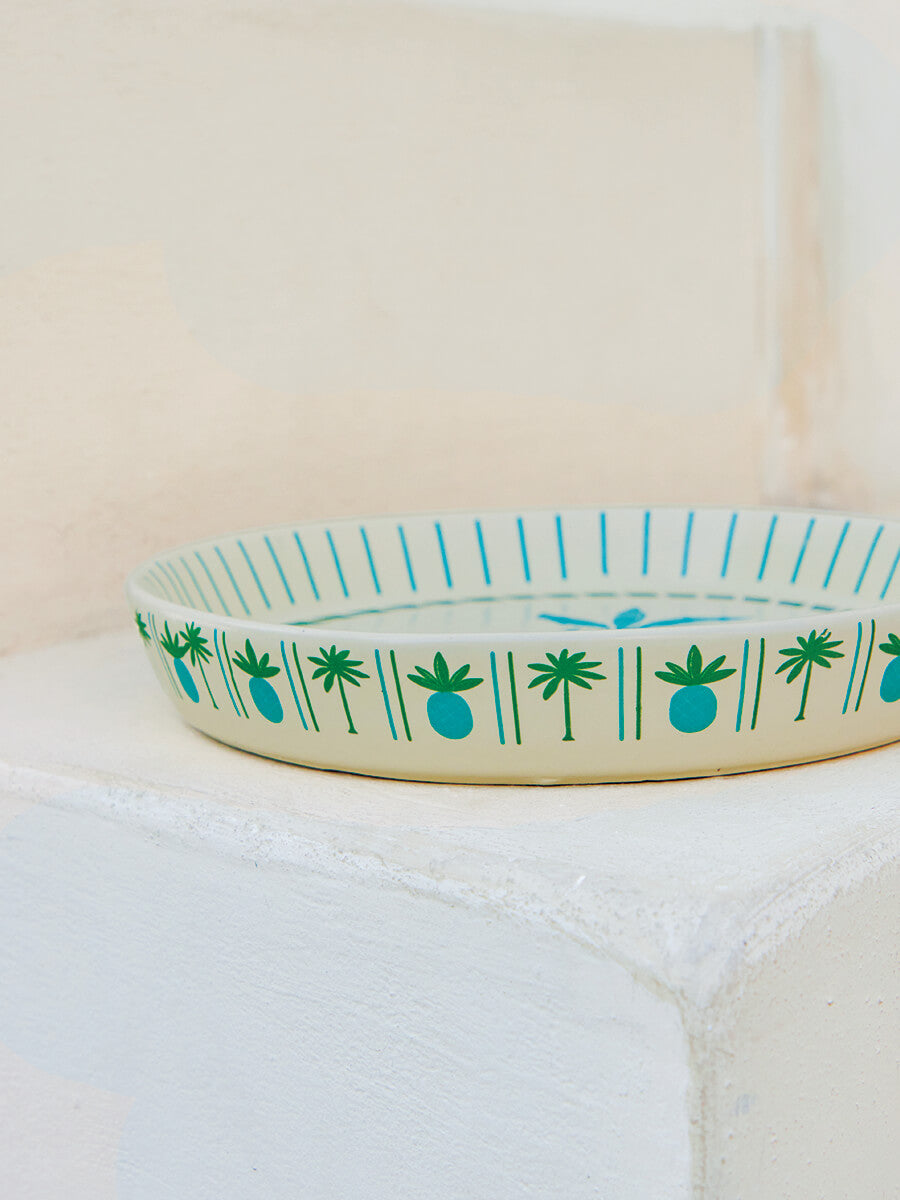 Serengeti Round Ceramic Platter – Pinklay (India)