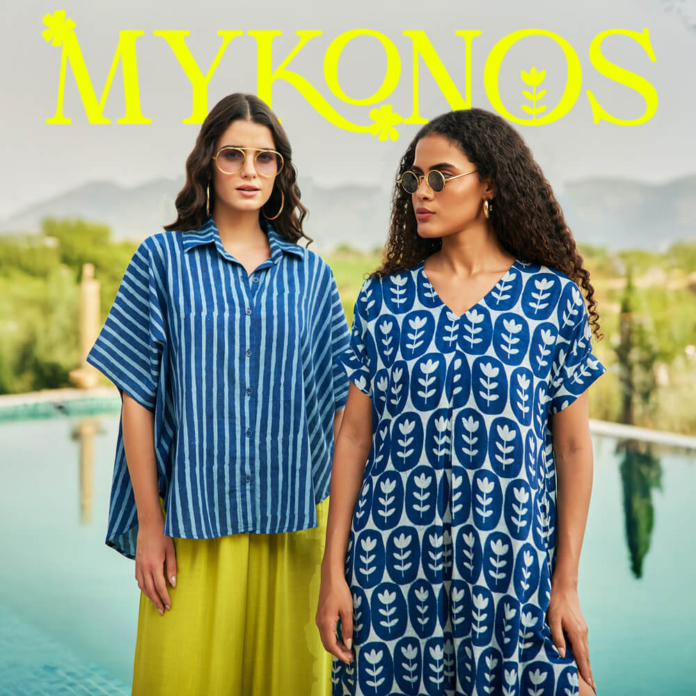 Mykonos Women Dabu Clothing Collection – Pinklay
