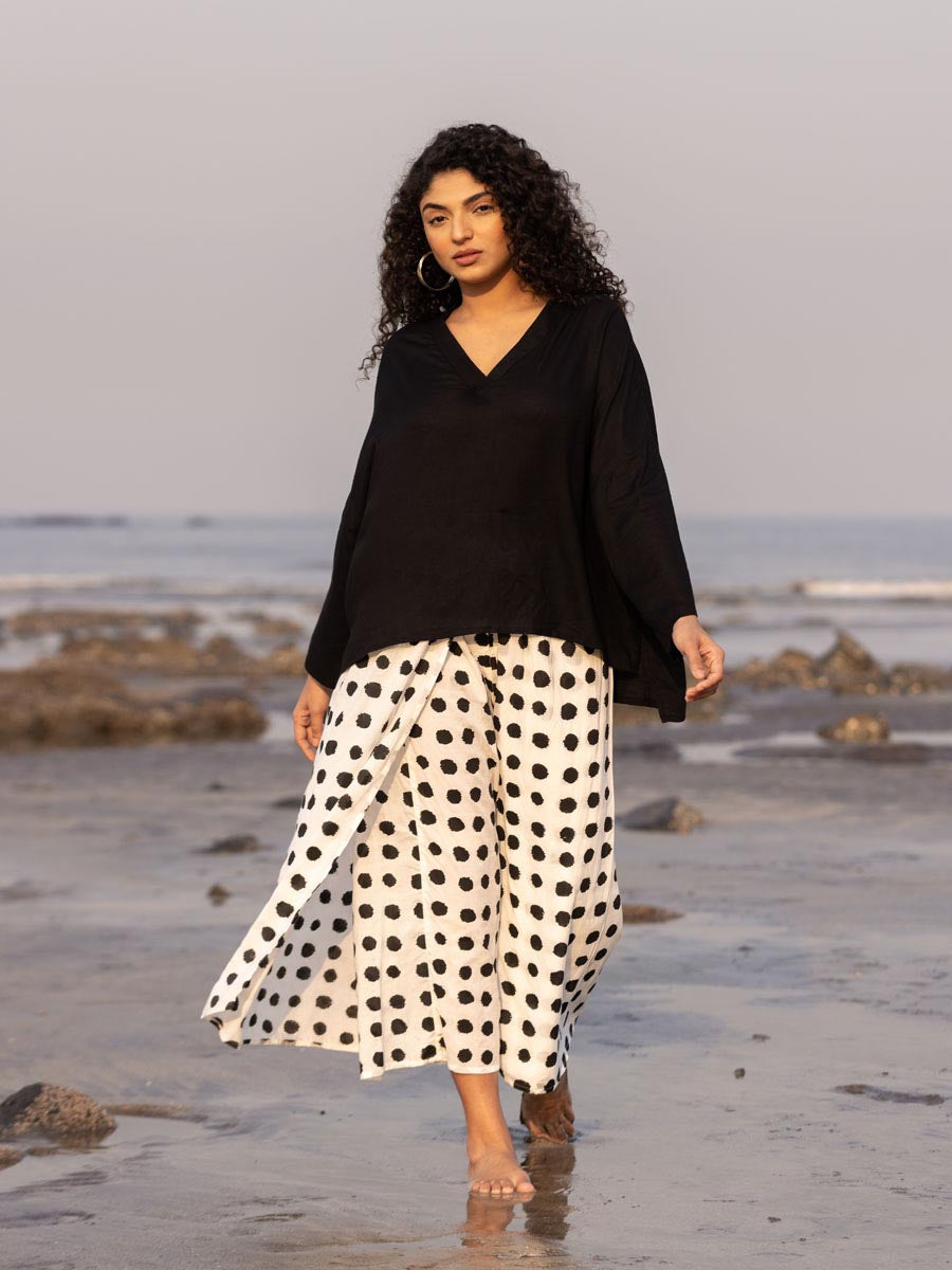 Set of 2 - Vogue Box Top and Wrap-Around Pants| Pinklay