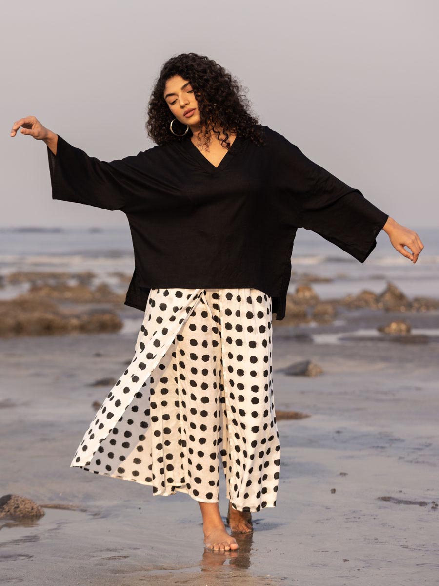 Set of 2 - Vogue Box Top and Wrap-Around Pants| Pinklay